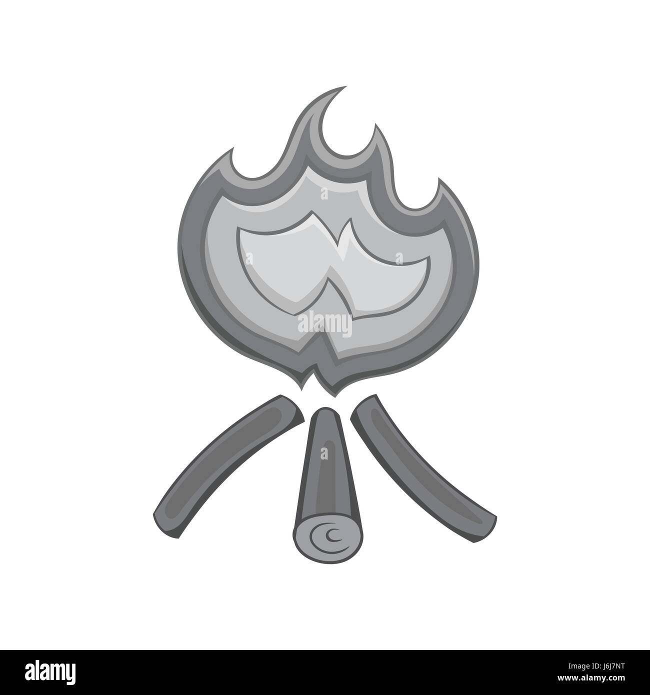 Camp fire icon, black monochrome style Stock Vector Image & Art - Alamy