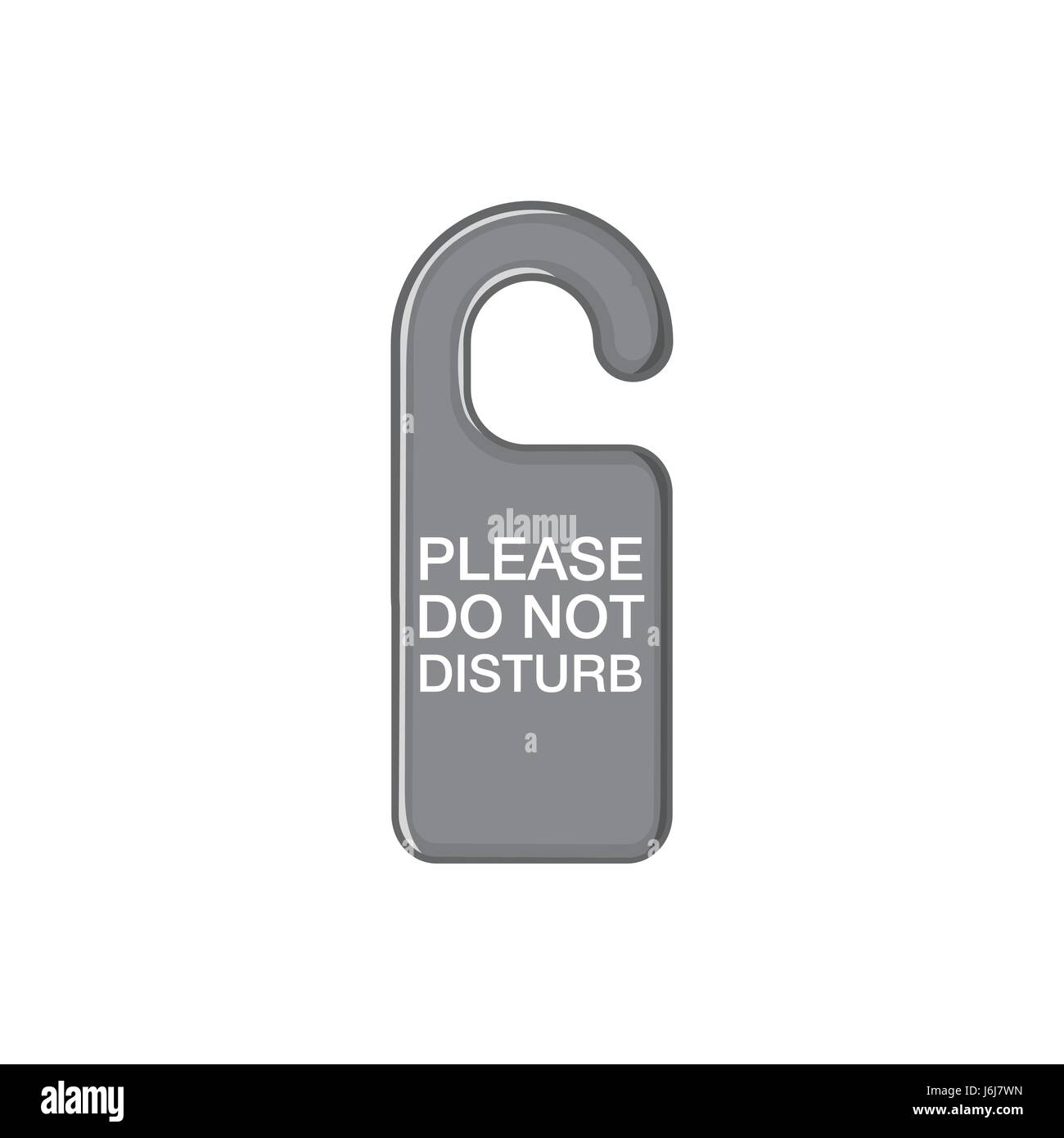 Tag do not disturb icon, black monochrome style Stock Vector Image ...