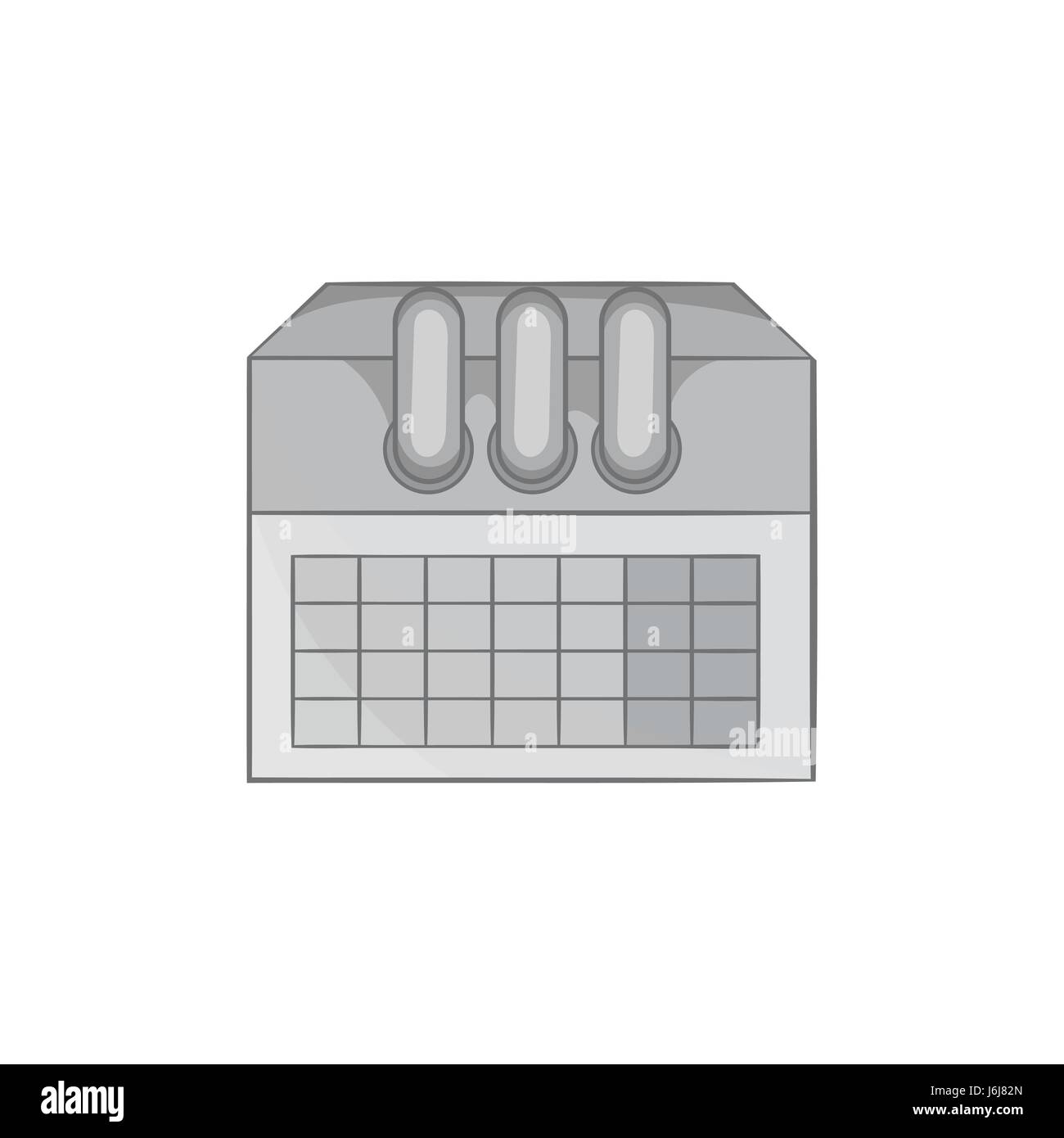 Calendar icon, black monochrome style Stock Vector Image & Art - Alamy