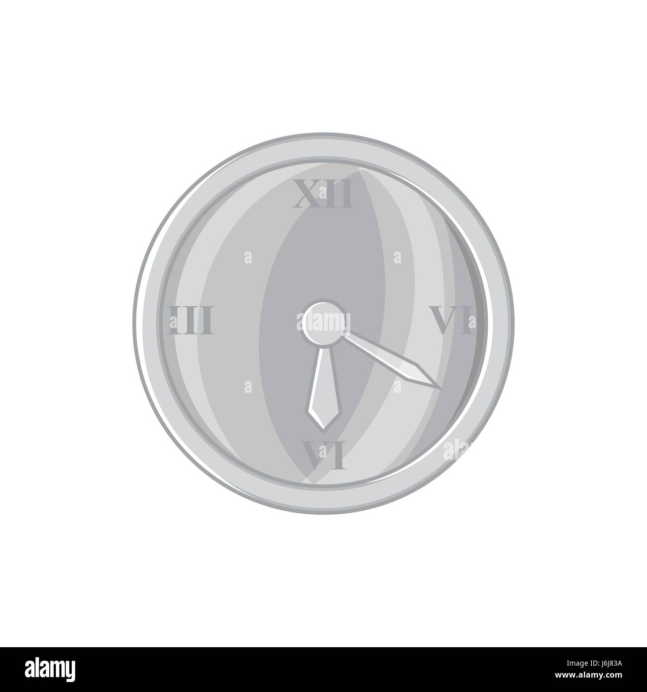 Wall clock icon, black monochrome style Stock Vector Image & Art - Alamy