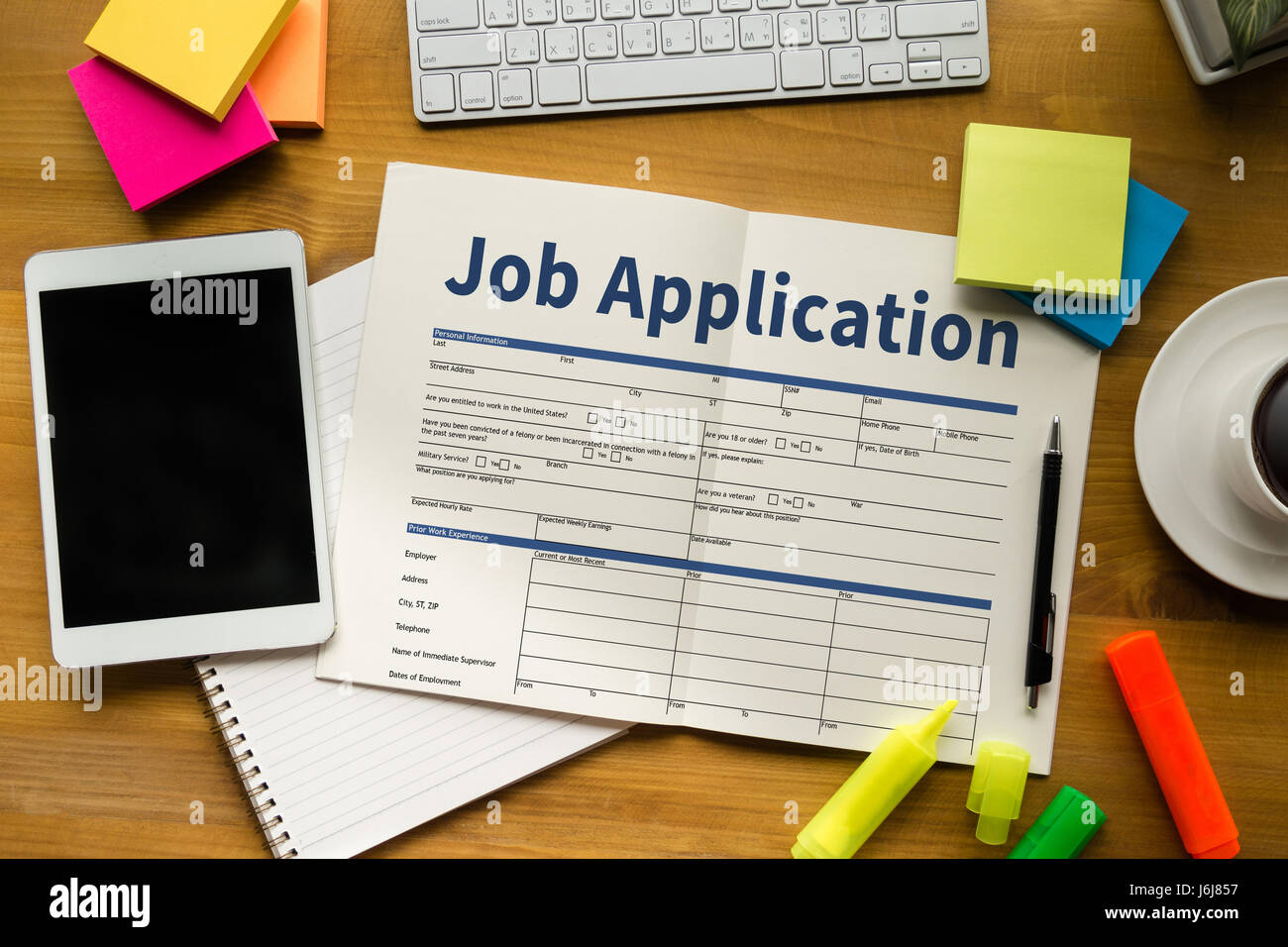 JOB Application Applicant Filling Up the Online Profession Apply Hiring ...