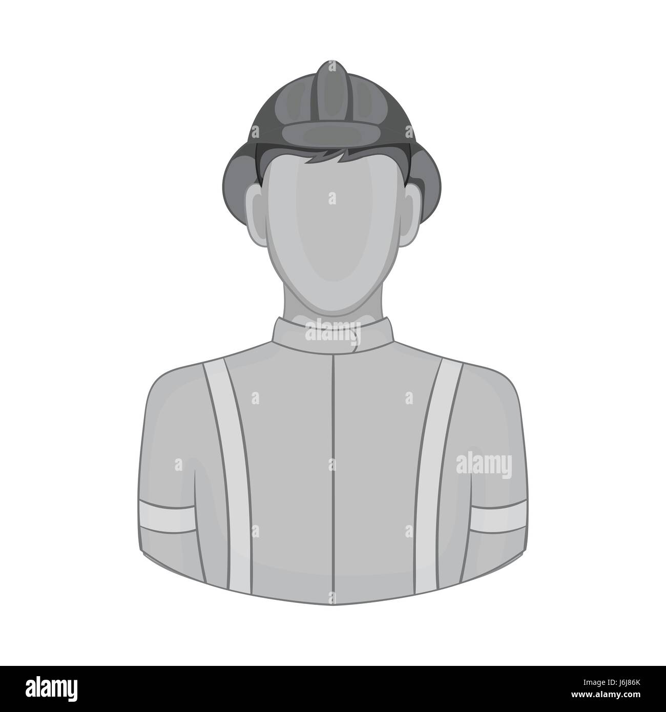Fireman icon, black monochrome style Stock Vector Image & Art - Alamy