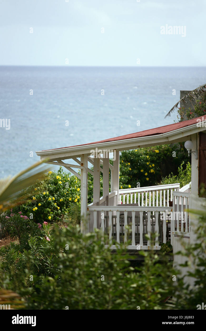 house building vertical habitat antilles vegetation island caribbean ...