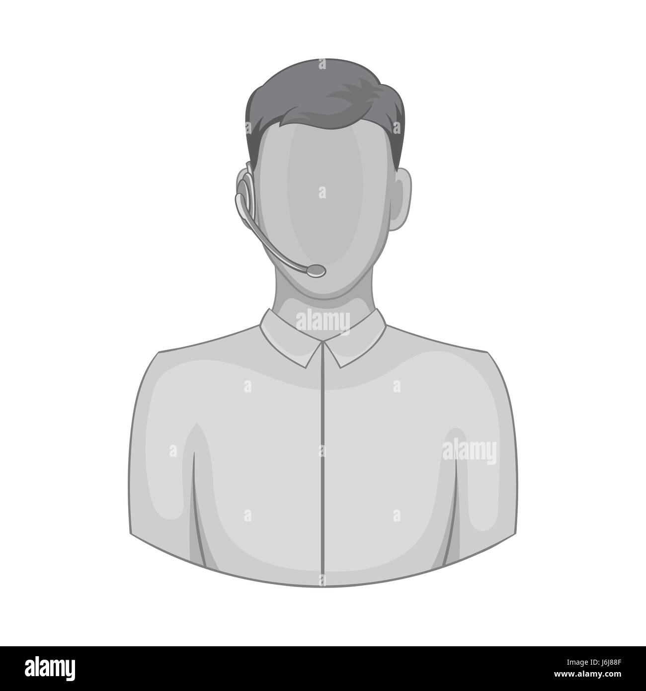 Male consultant icon, black monochrome style Stock Vector Image & Art ...