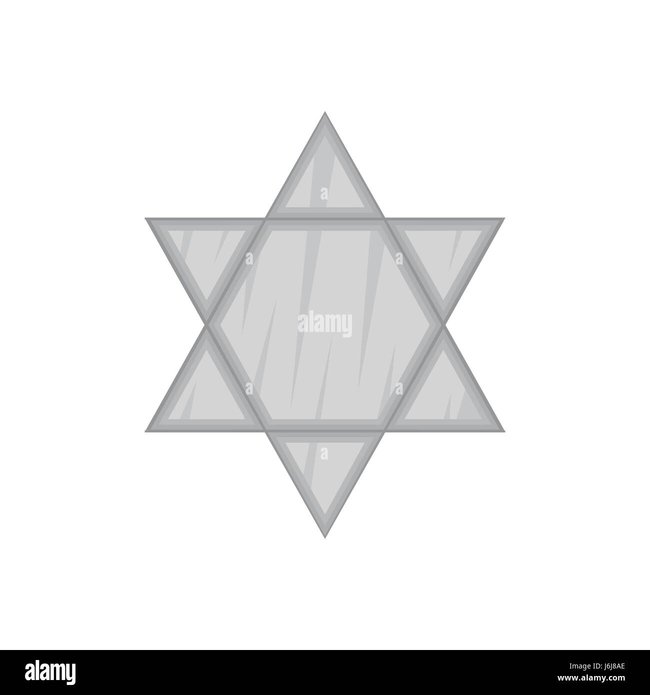 Star Of David icon, black monochrome style Stock Vector Image & Art - Alamy