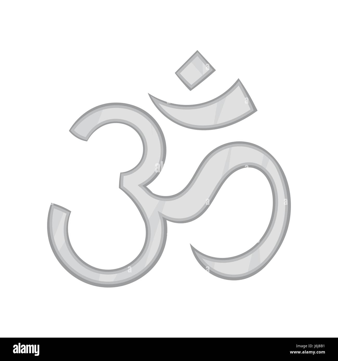 Om sign icon, black monochrome style Stock Vector Image & Art - Alamy