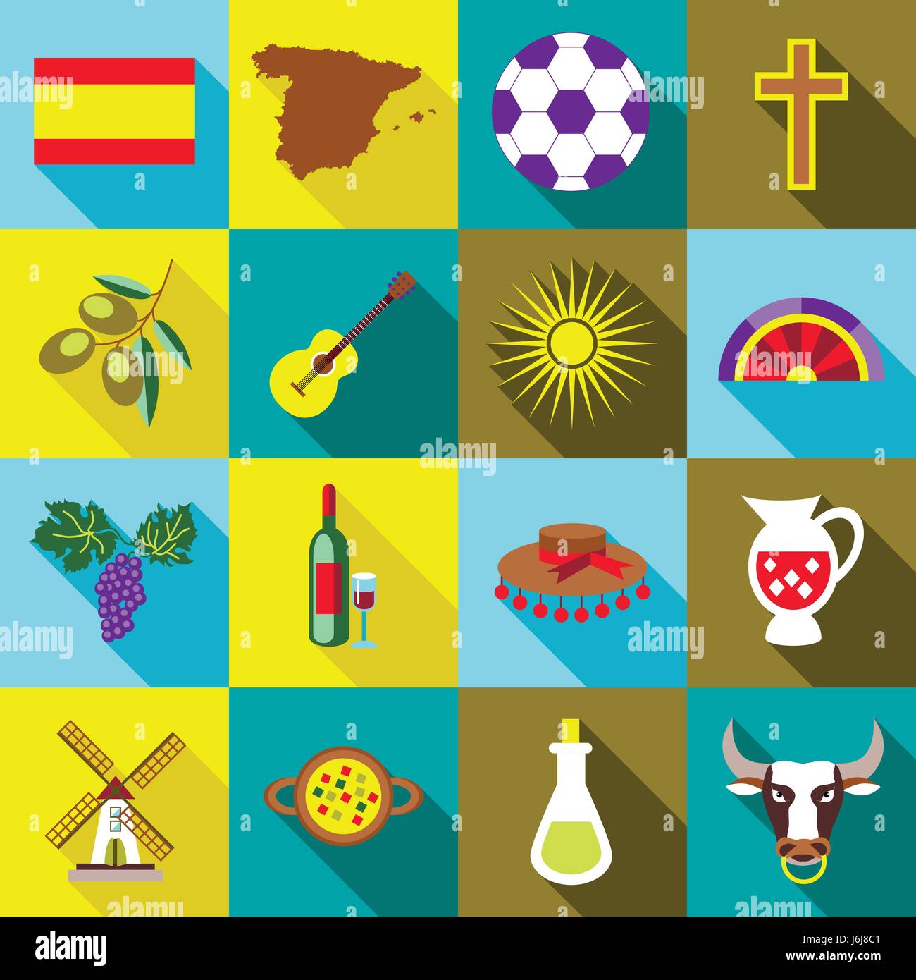 Sun paella Stock Vector Images - Alamy