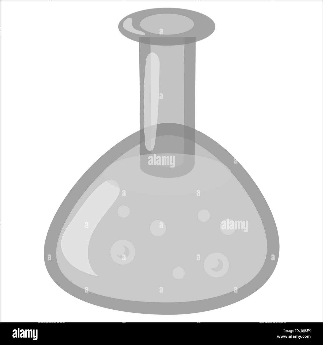 Laboratory flask icon, black monochrome style Stock Vector Image & Art ...