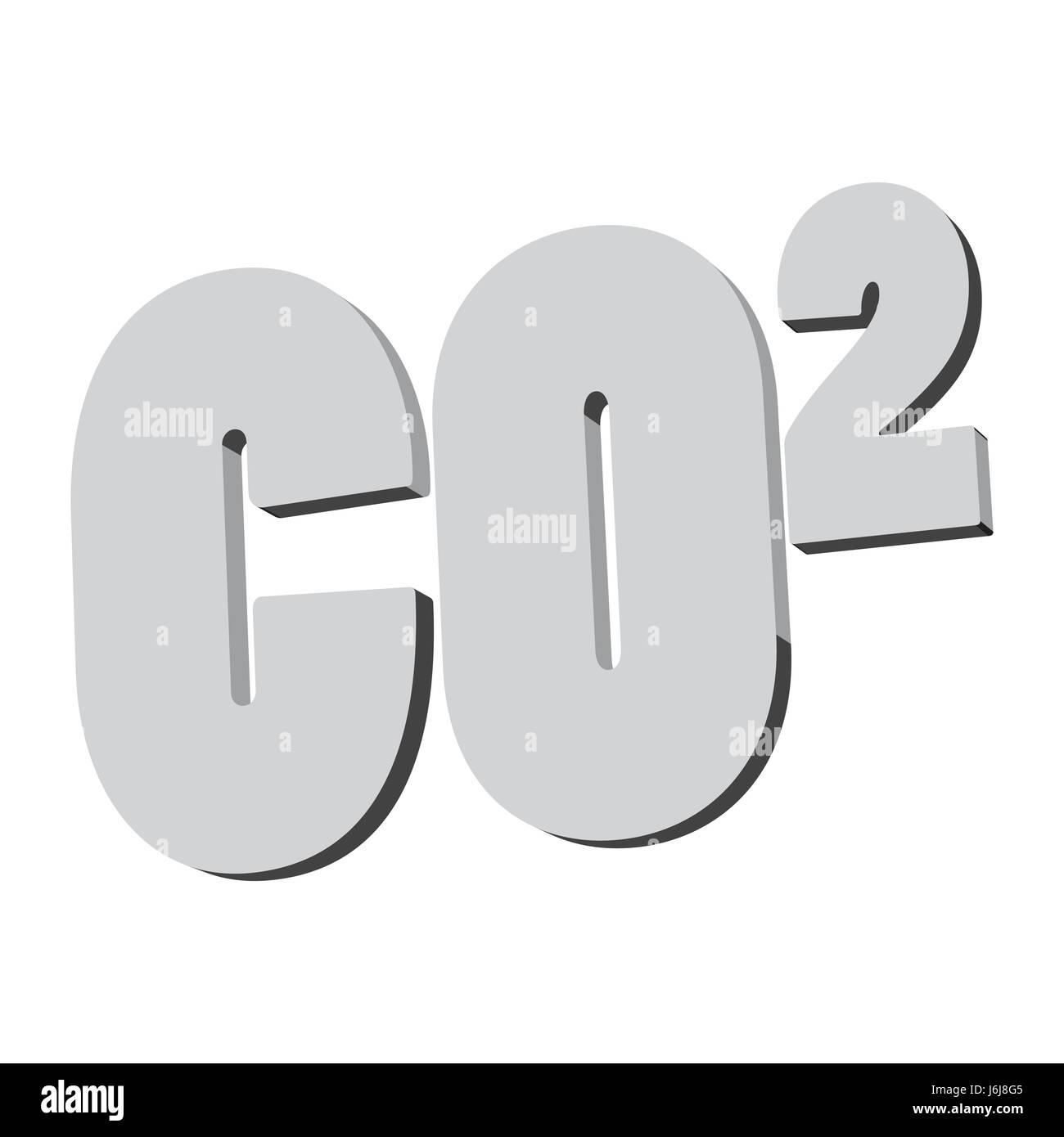 Formula of carbon dioxide icon, monochrome style Stock Vector Image ...