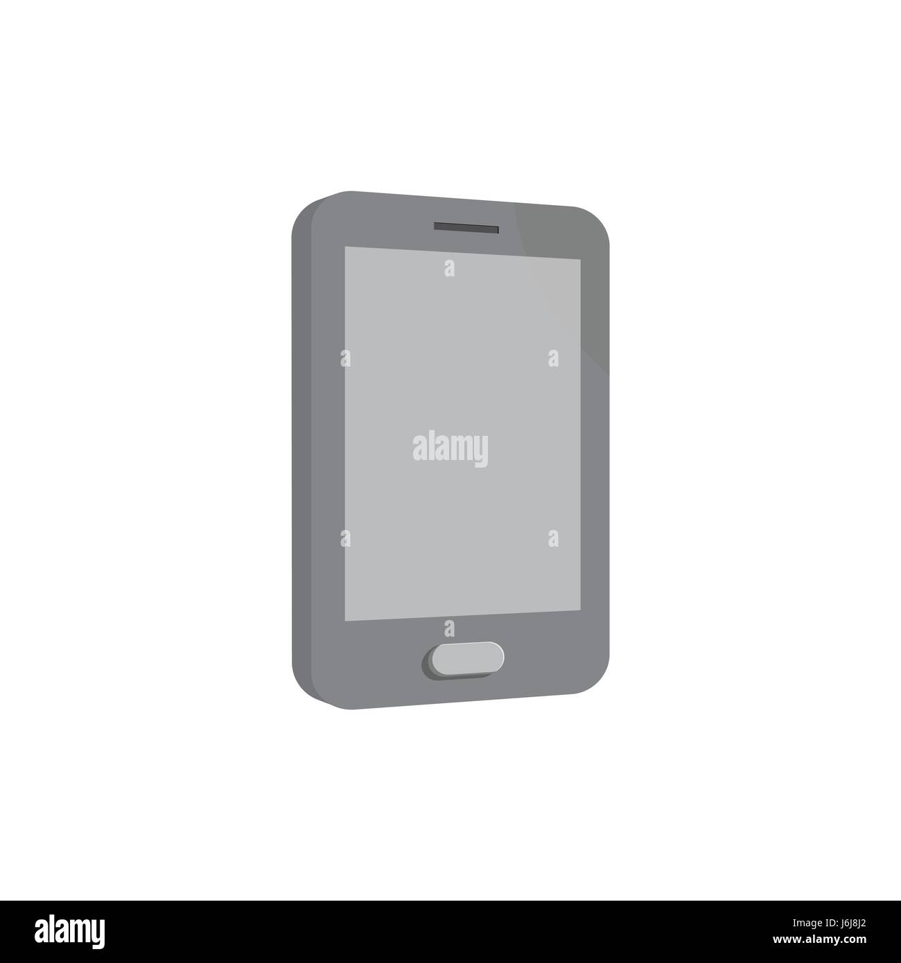 Mobile phone icon, black monochrome style Stock Vector Image & Art - Alamy