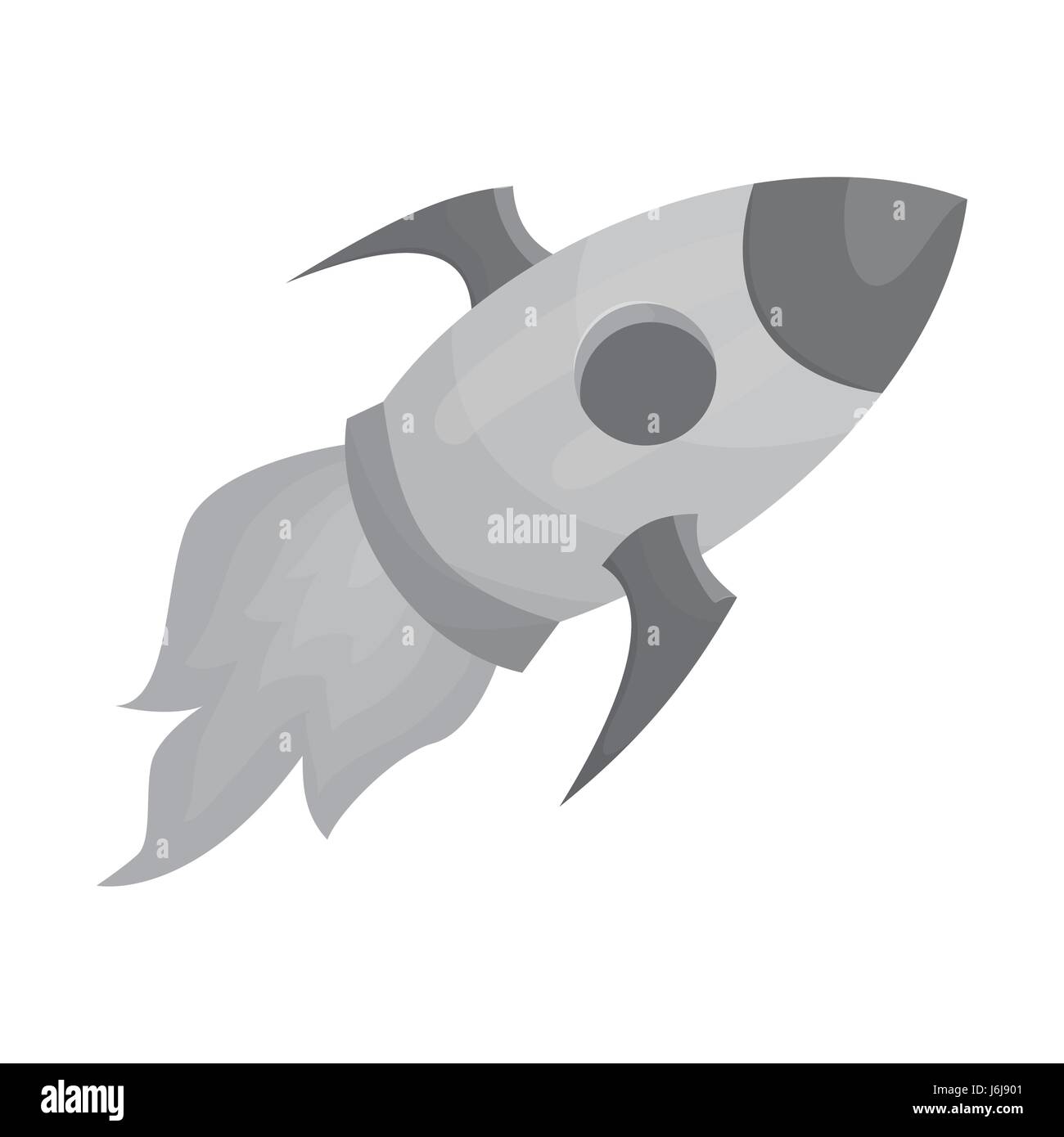 Flying rocket icon, black monochrome style Stock Vector Image & Art - Alamy