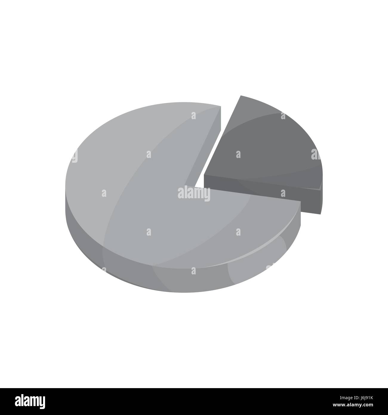 Business pie graph icon, black monochrome style Stock Vector Image ...