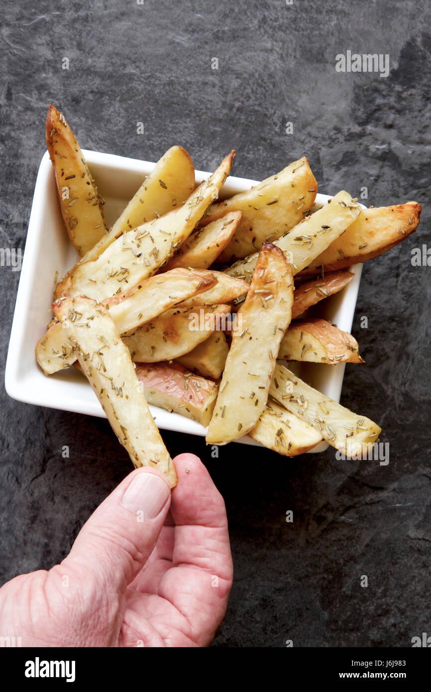 Dish of potato chips Stock Photo - Alamy