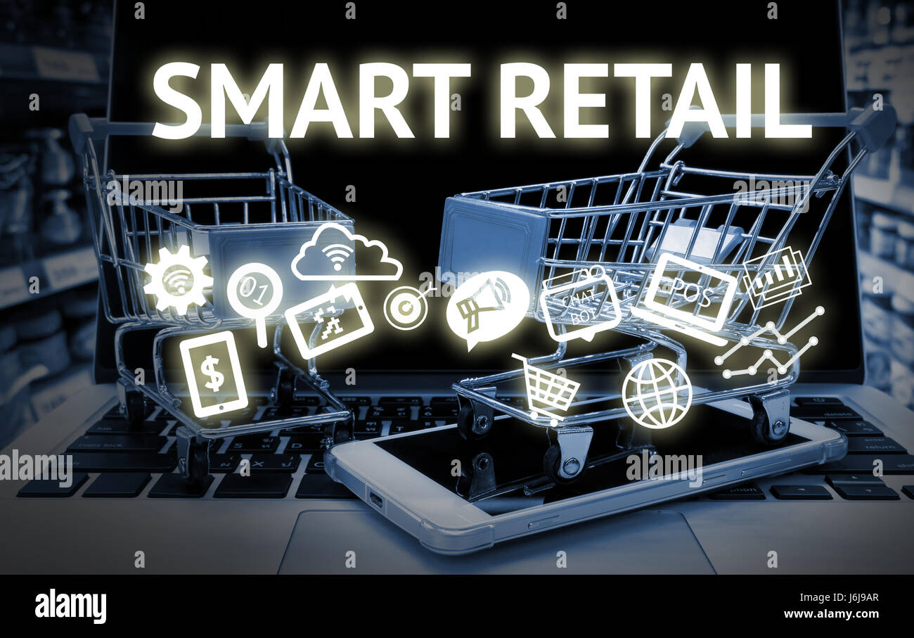 Data Management Platform marketing crm and smart retail concept ...