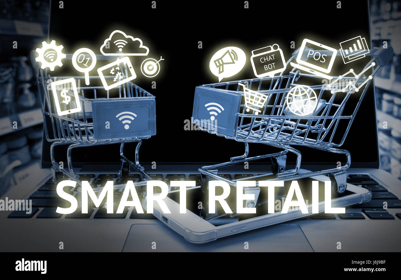 Data Management Platform marketing crm and smart retail concept ...