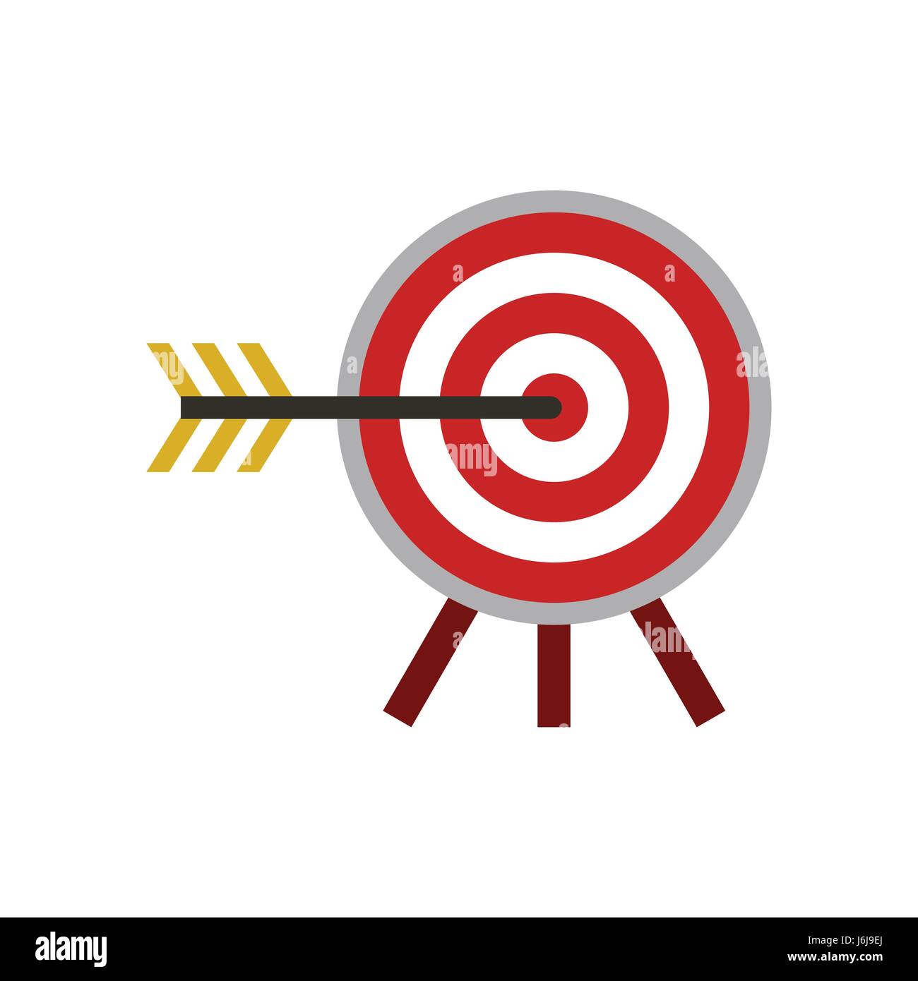 Target icon in flat style Stock Vector Image & Art - Alamy