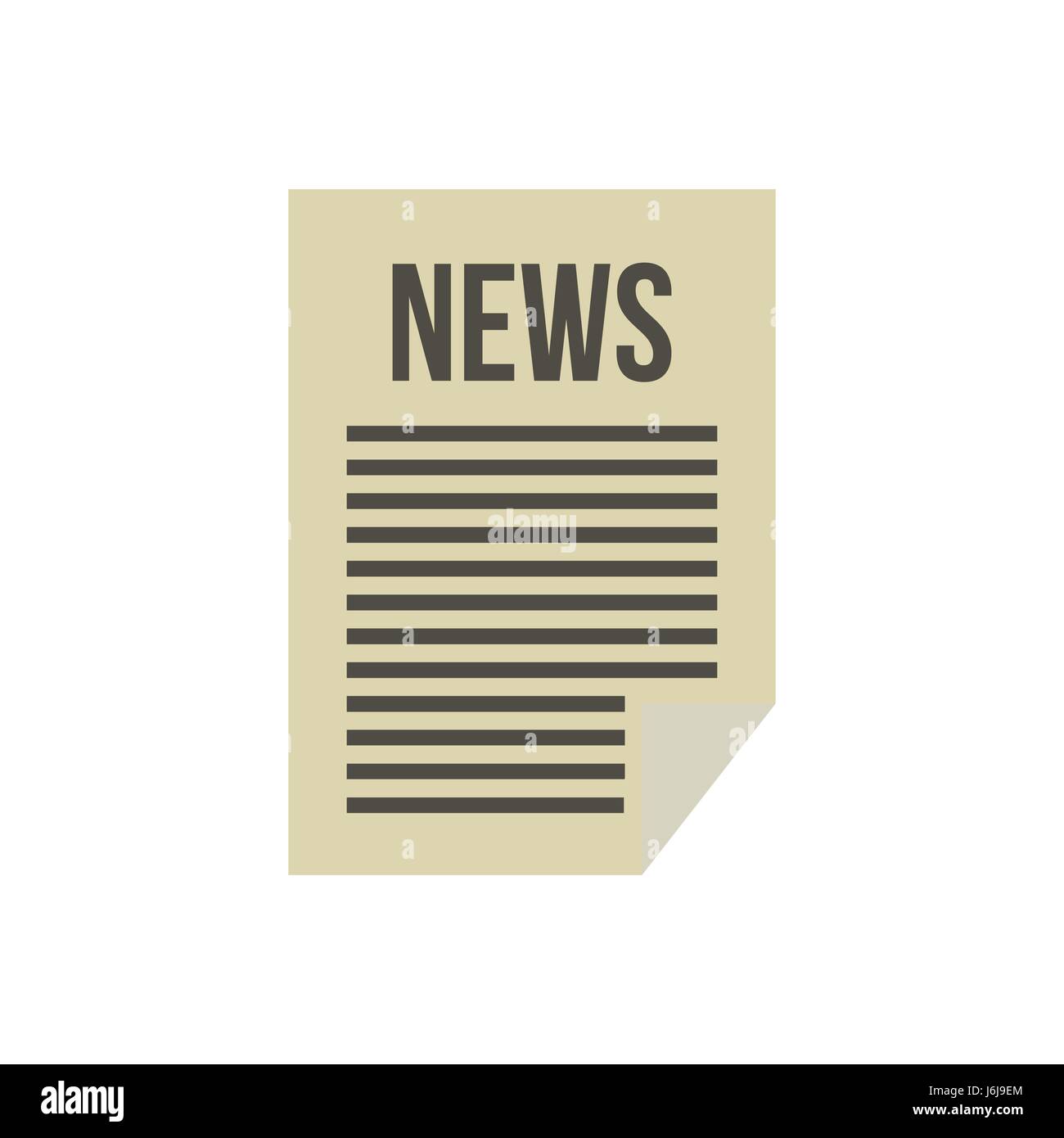 Newspaper icon in flat style Stock Vector Image & Art - Alamy