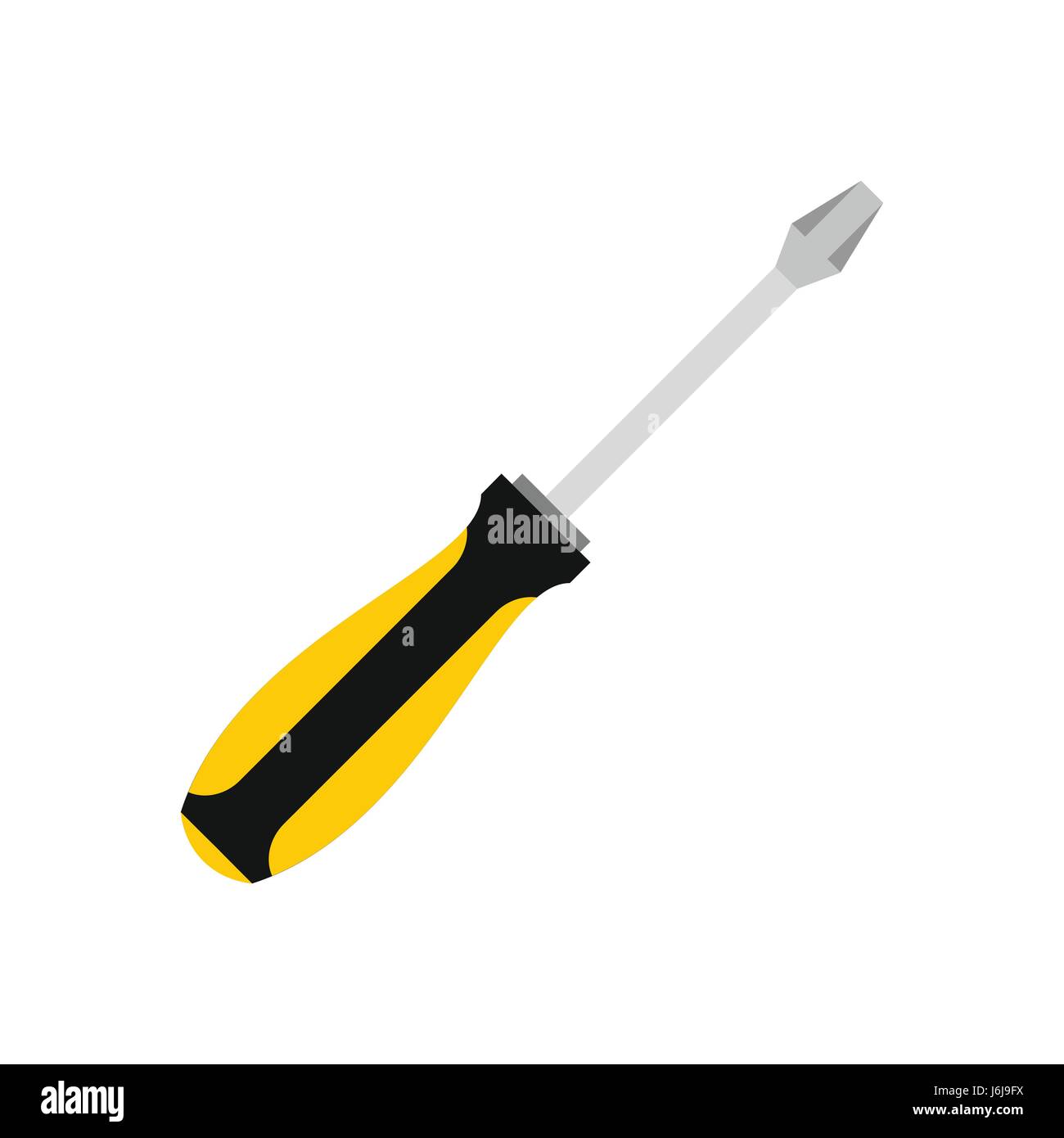Screwdriver icon in flat style Stock Vector Image & Art - Alamy