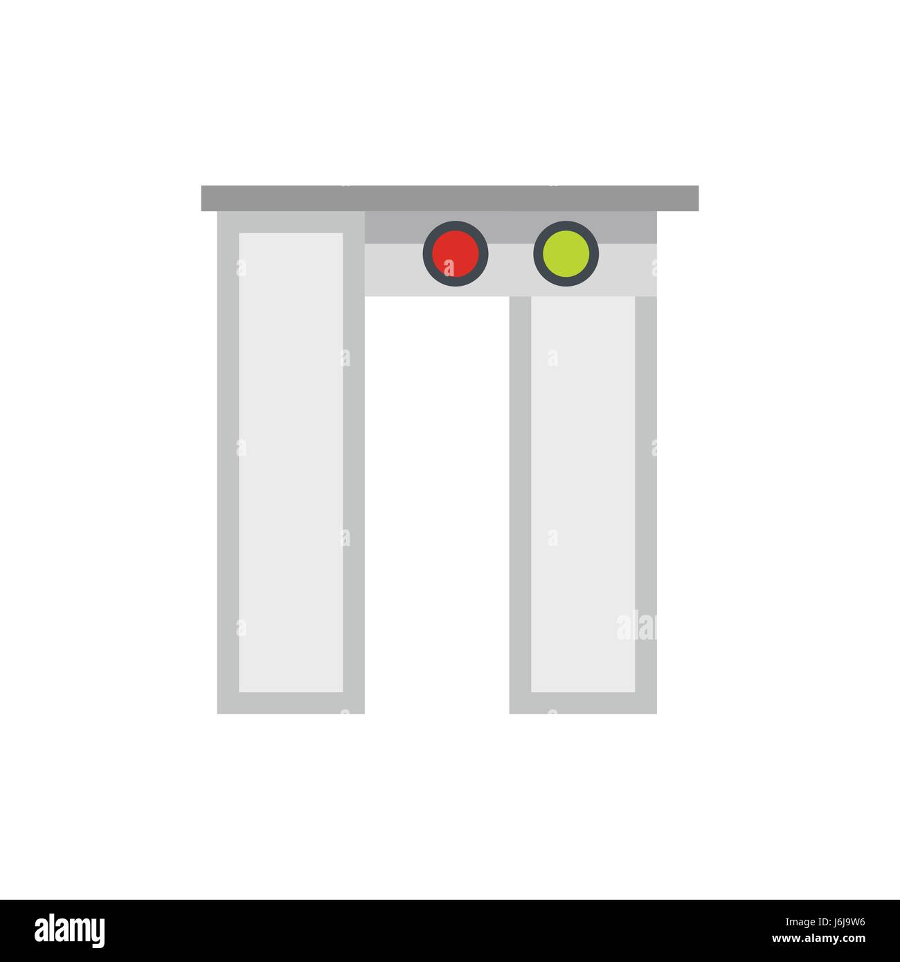 Security gates with metal detector icon Stock Vector Image & Art - Alamy