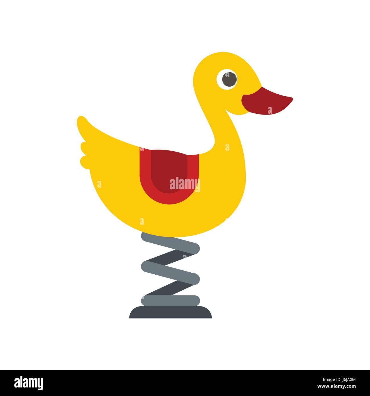 Duck spring see saw icon, flat style Stock Vector Image & Art - Alamy