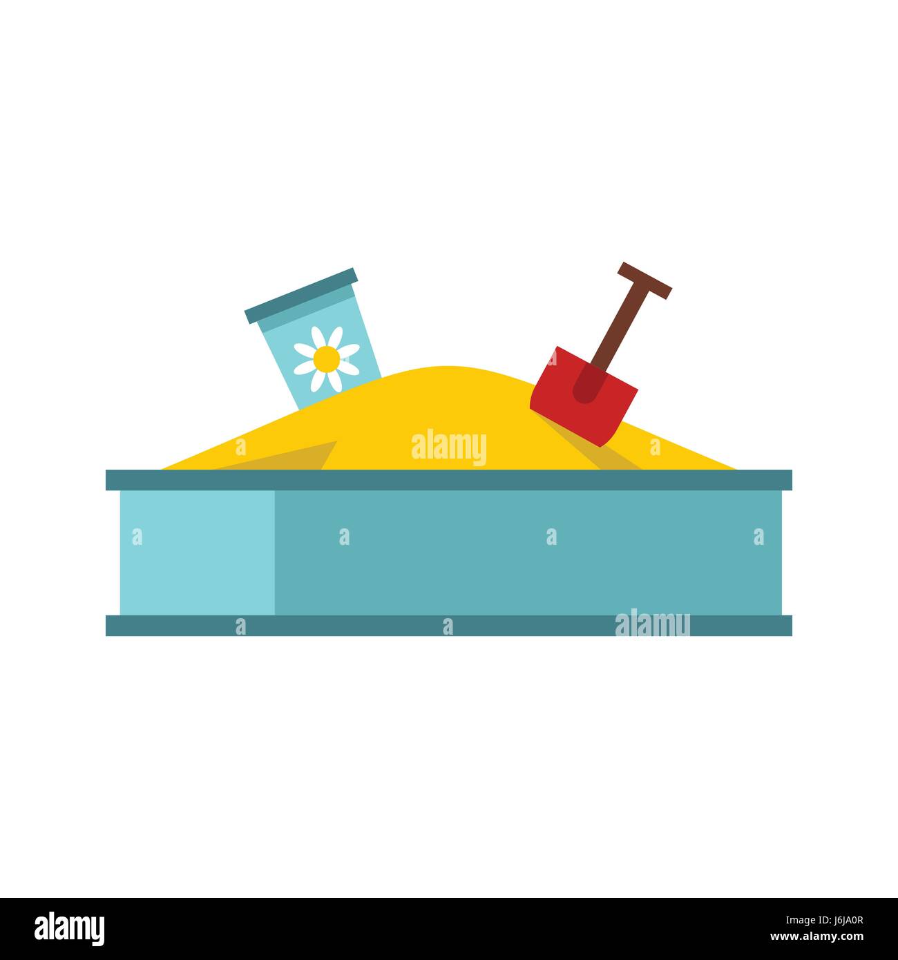 Sandbox icon in flat style Stock Vector Image & Art - Alamy