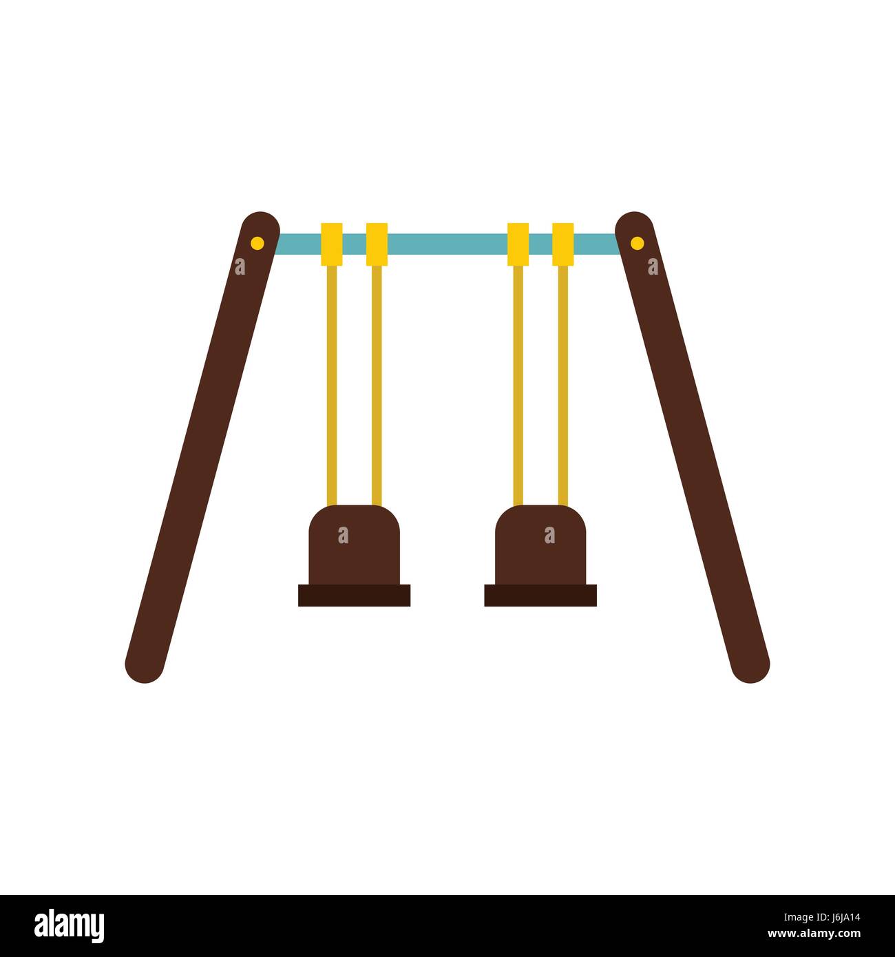 Playground swings icon, flat style Stock Vector Image & Art - Alamy