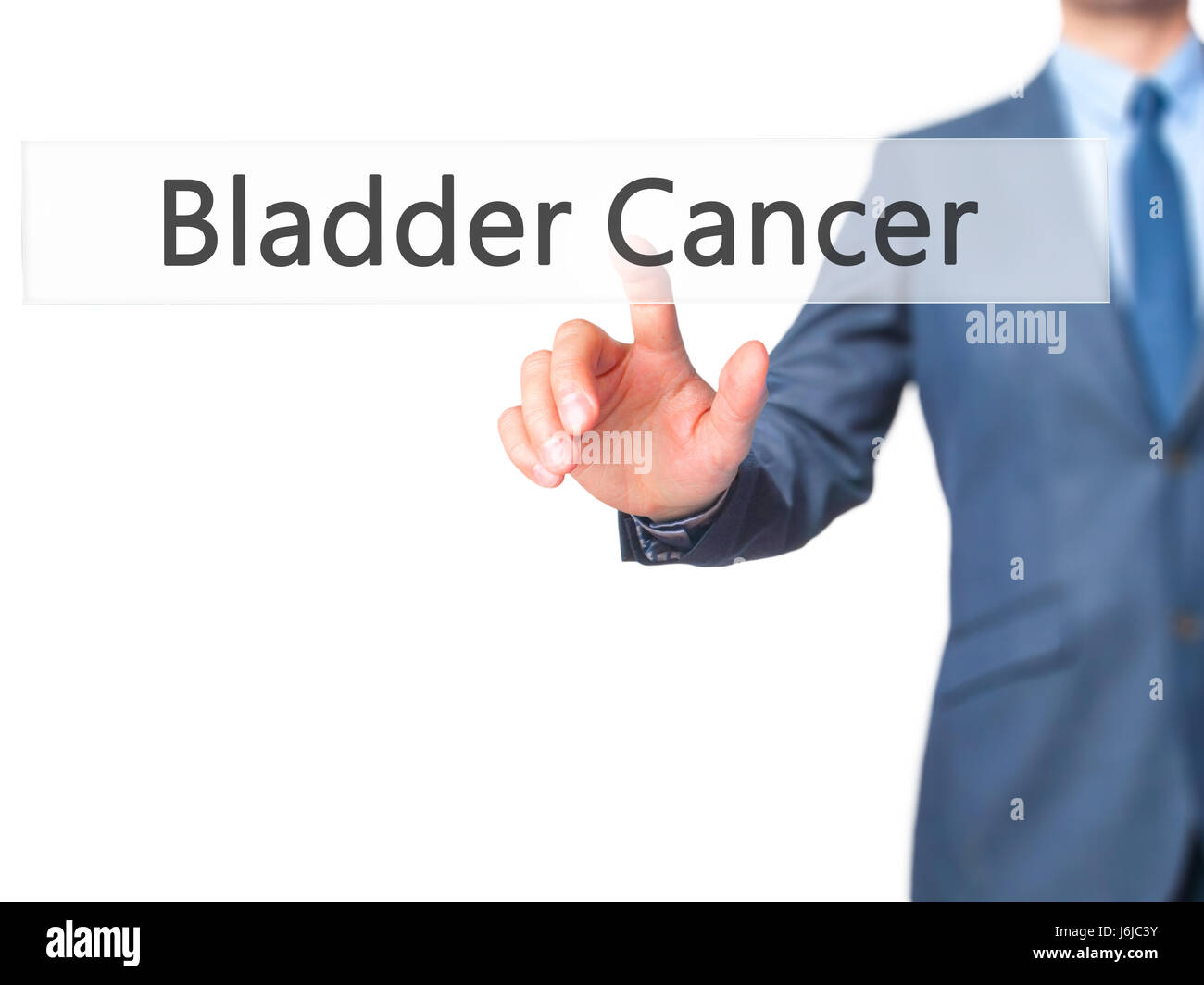 Bladder Cancer - Businessman hand touch button on virtual screen ...