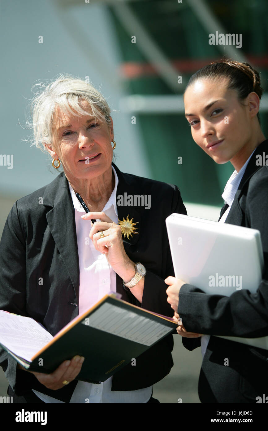 woman women secretary front view up on assistant retired read ...