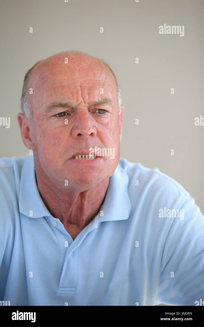 inside blank european caucasian front view vertical grin old man ...