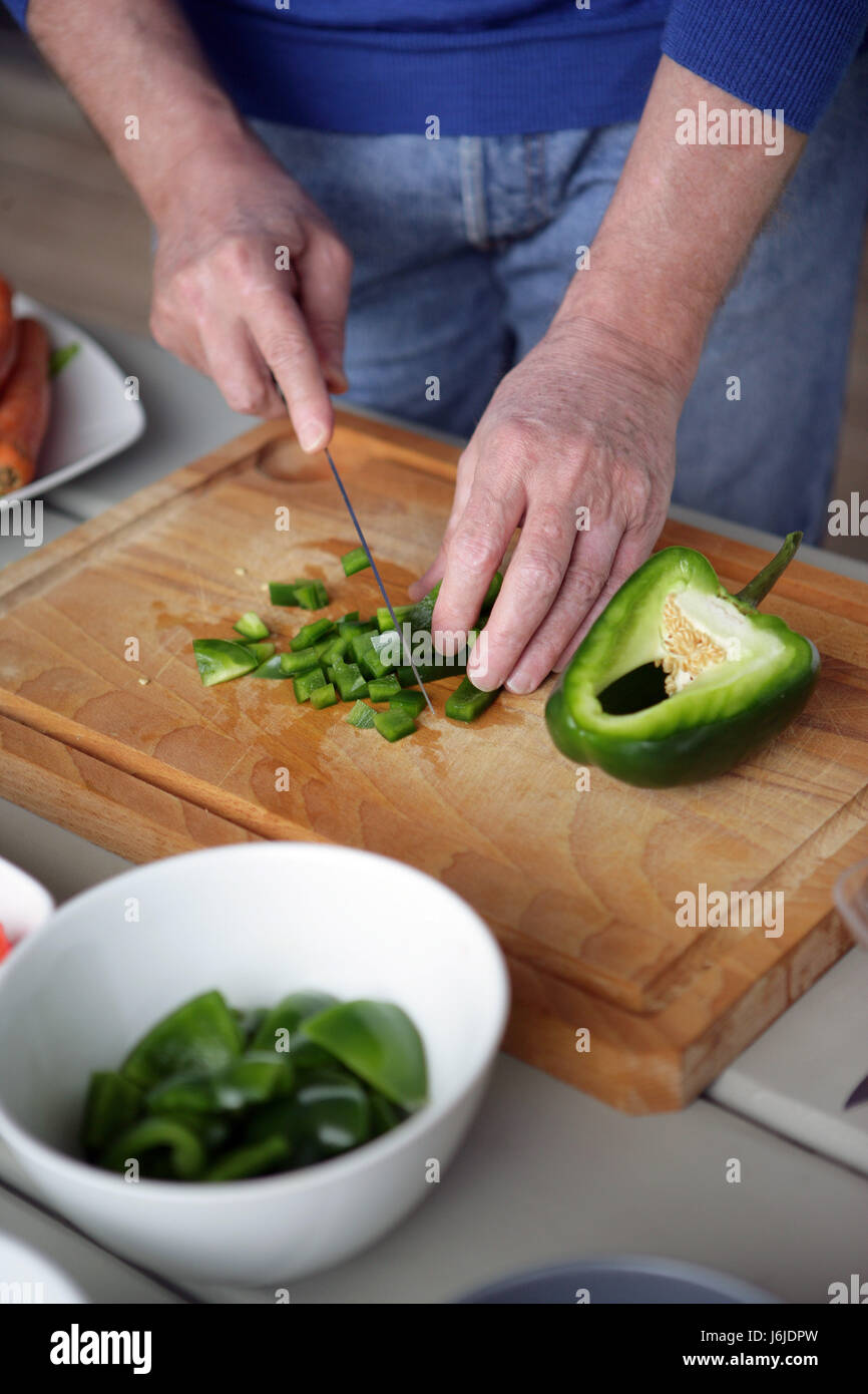 boil cooks boiling cooking prepare vegetable cut character cook do man ...