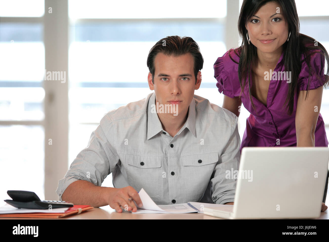 woman office laugh laughs laughing twit giggle smile smiling laughter ...