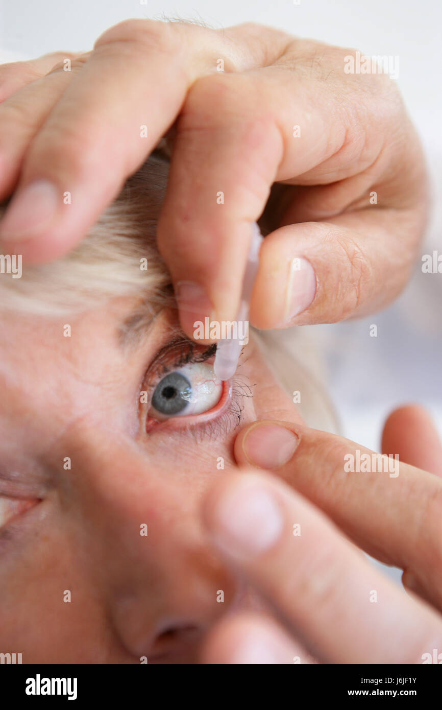health eye organ front view seniors senior citizens the elderly elderly ...