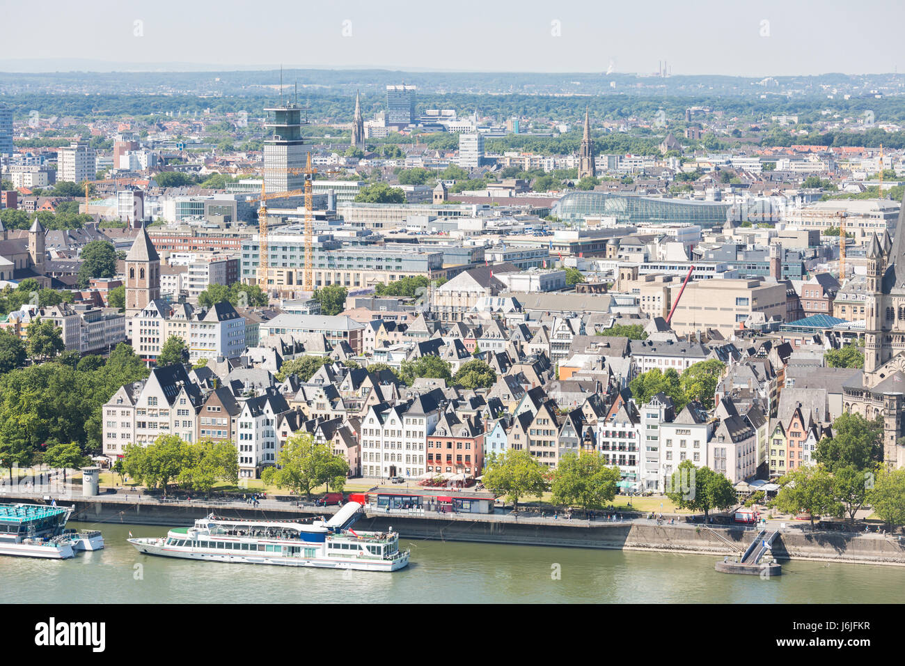 Cologne aerial view in Germany Stock Photo - Alamy