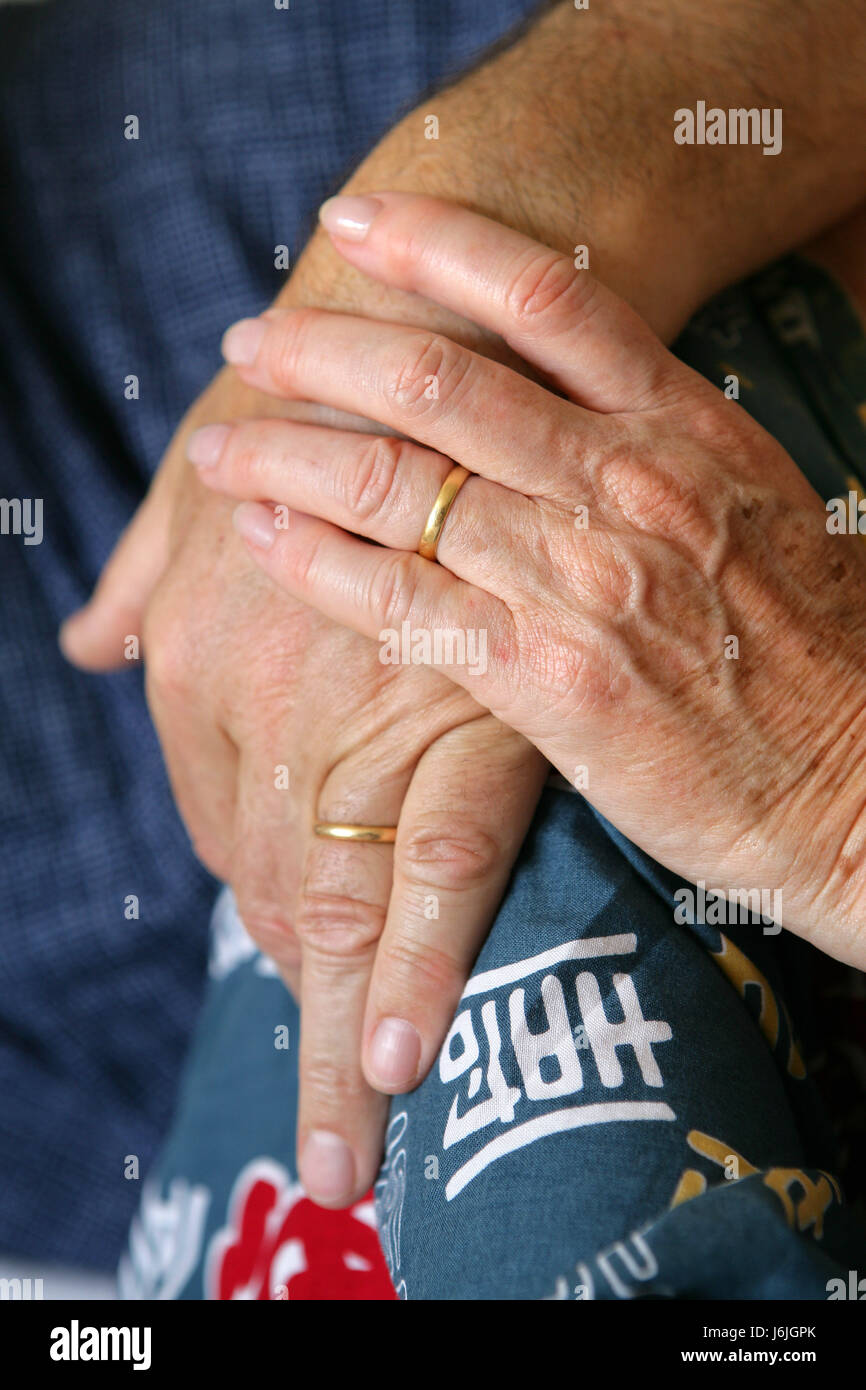 hand hands tenderness seniors senior citizens the elderly elderly ...