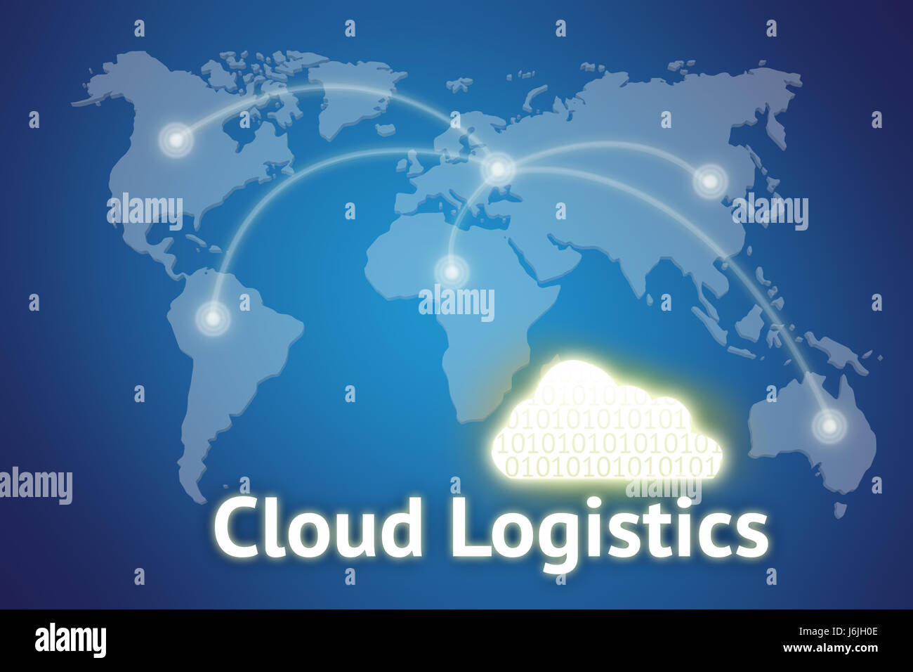 Cloud logistics concept , Transportation integration concept , text ...