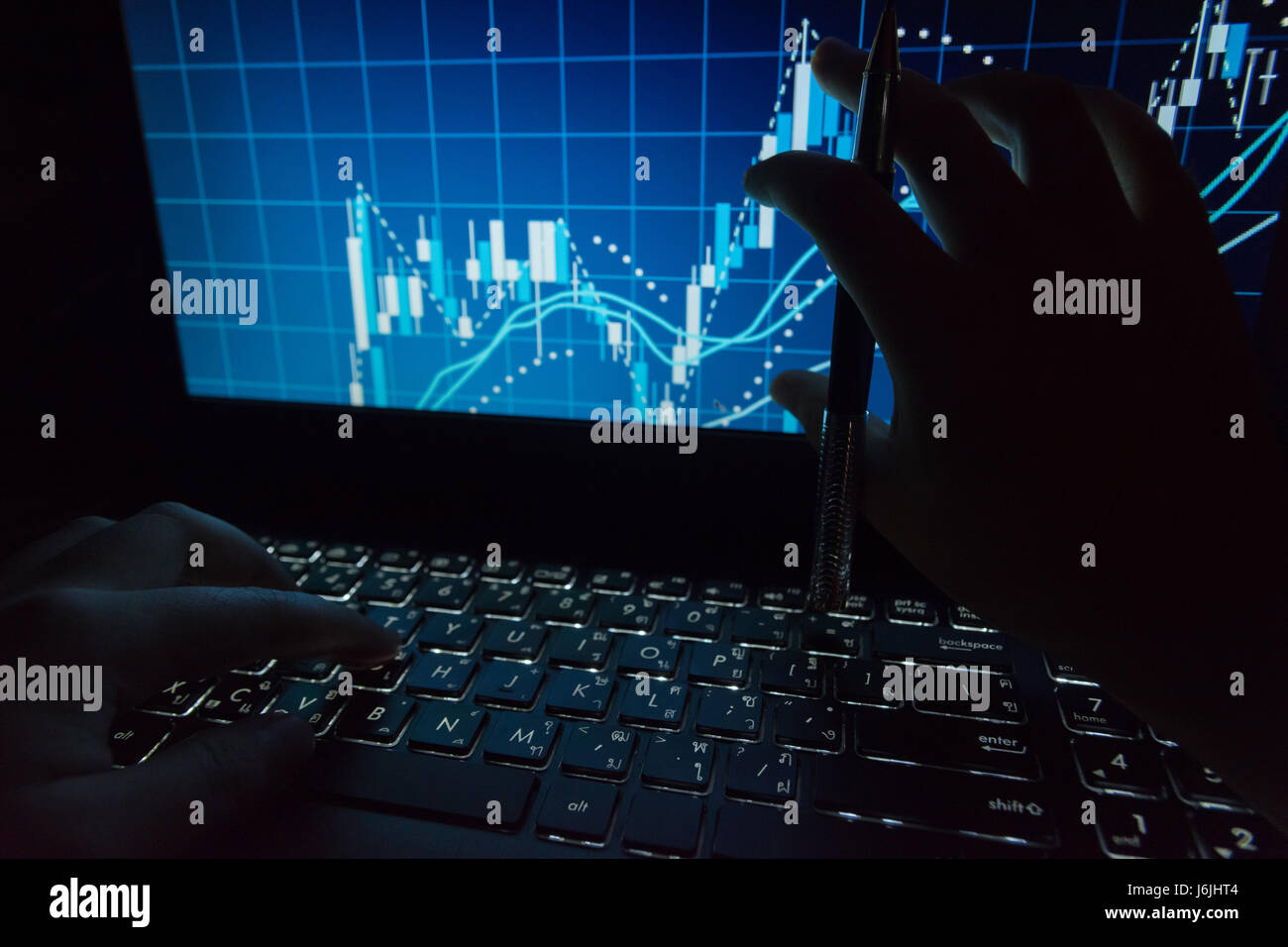 Stock market silhouette hi-res stock photography and images - Alamy