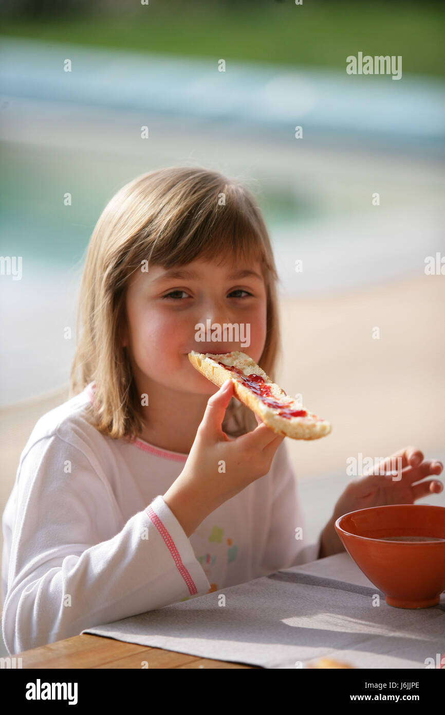 blank european caucasian outside front view vertical take child eating ...