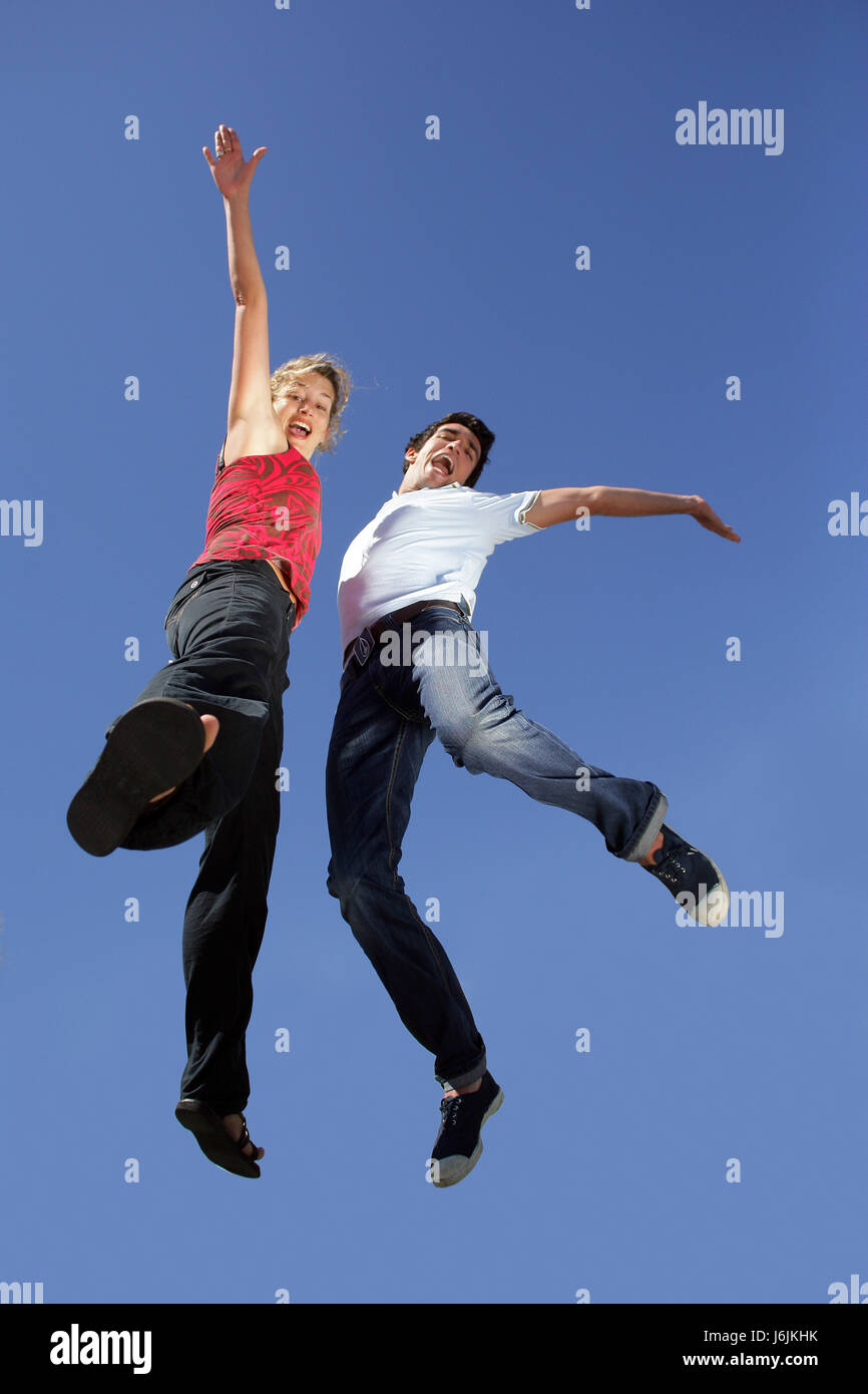 woman summer summerly dynamics dynamism spring bouncing bounces hop ...