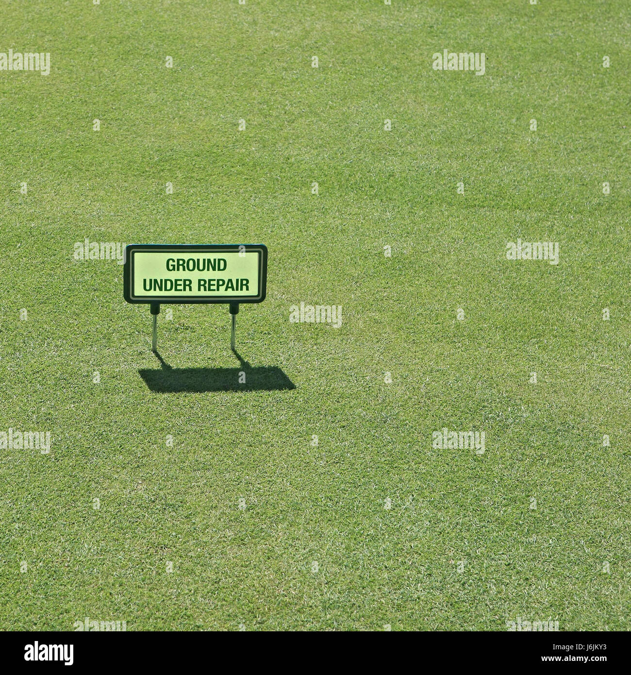 Ground under repair sign hi-res stock photography and images - Alamy
