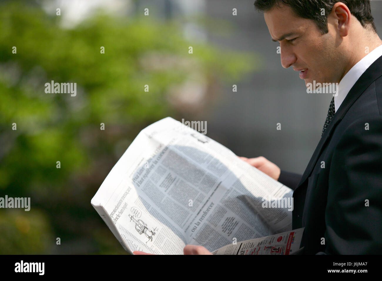 newspaper journal profile portrait business man businessman costume ...