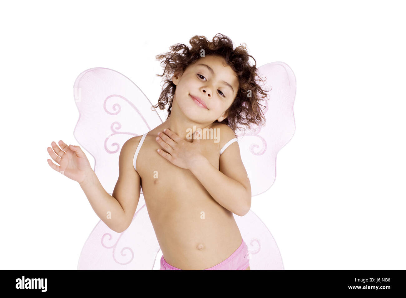 american angel angels wings maddening pert coquettish cute girl girls laugh Stock Photo - Alamy