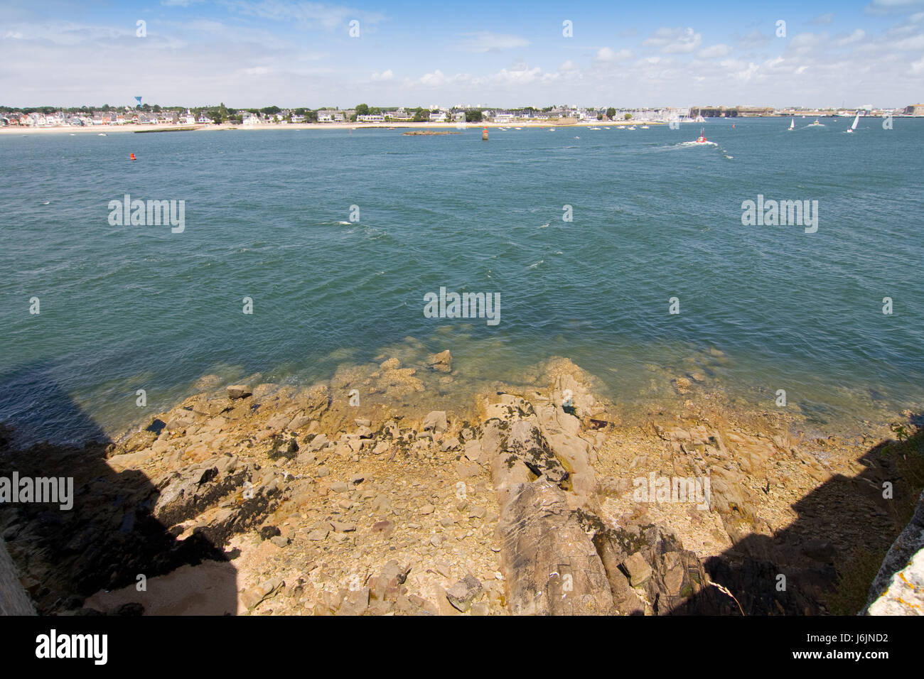 france fortress blockhouse salt water sea ocean water france fortress ...