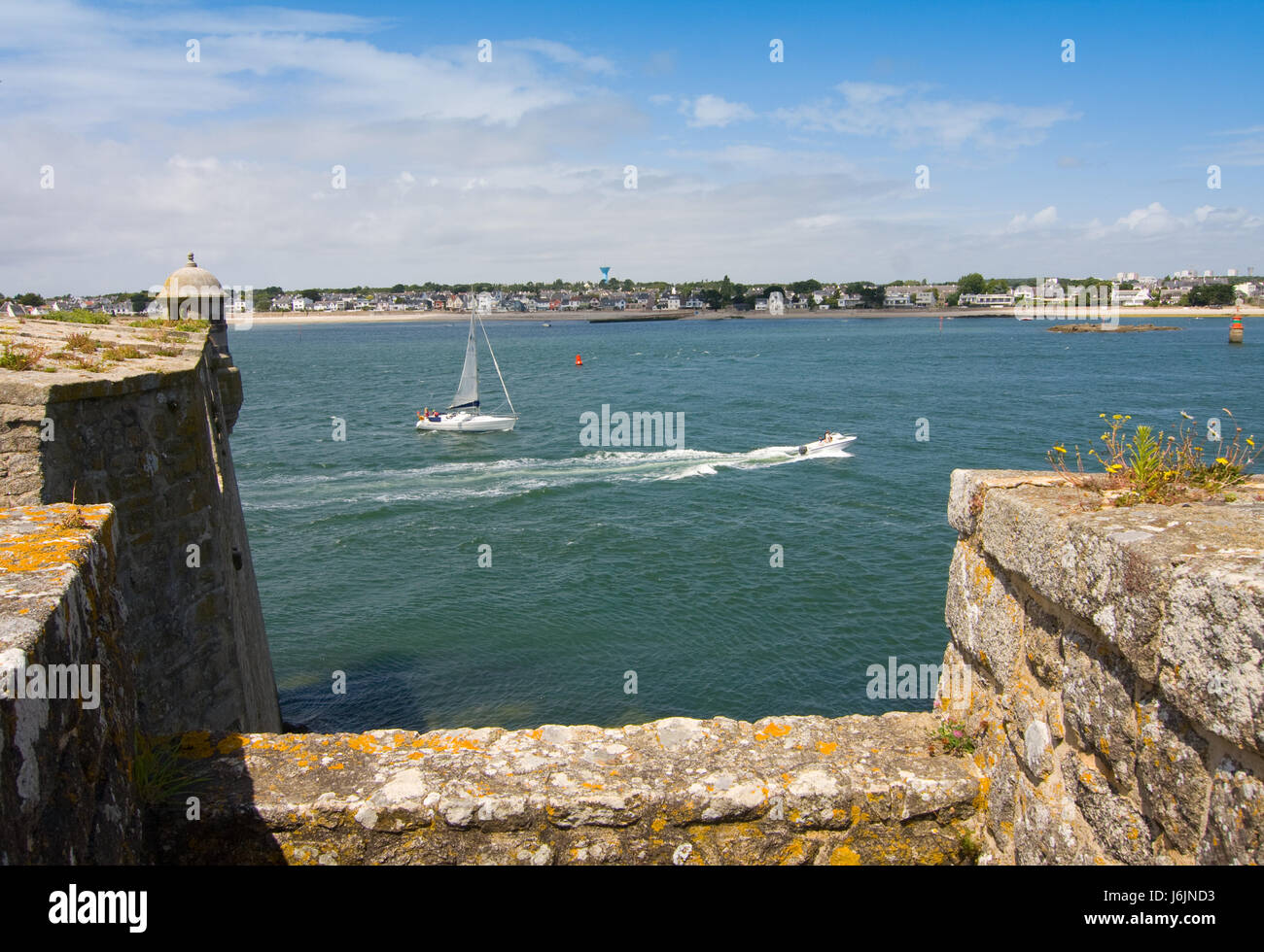 fortress blockhouse rowing boat sailing boat sailboat boat watercraft ...