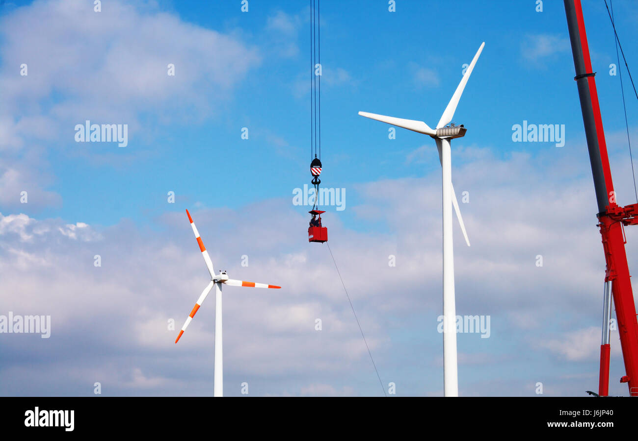 power wind generator service repair turbine construction tower power ...