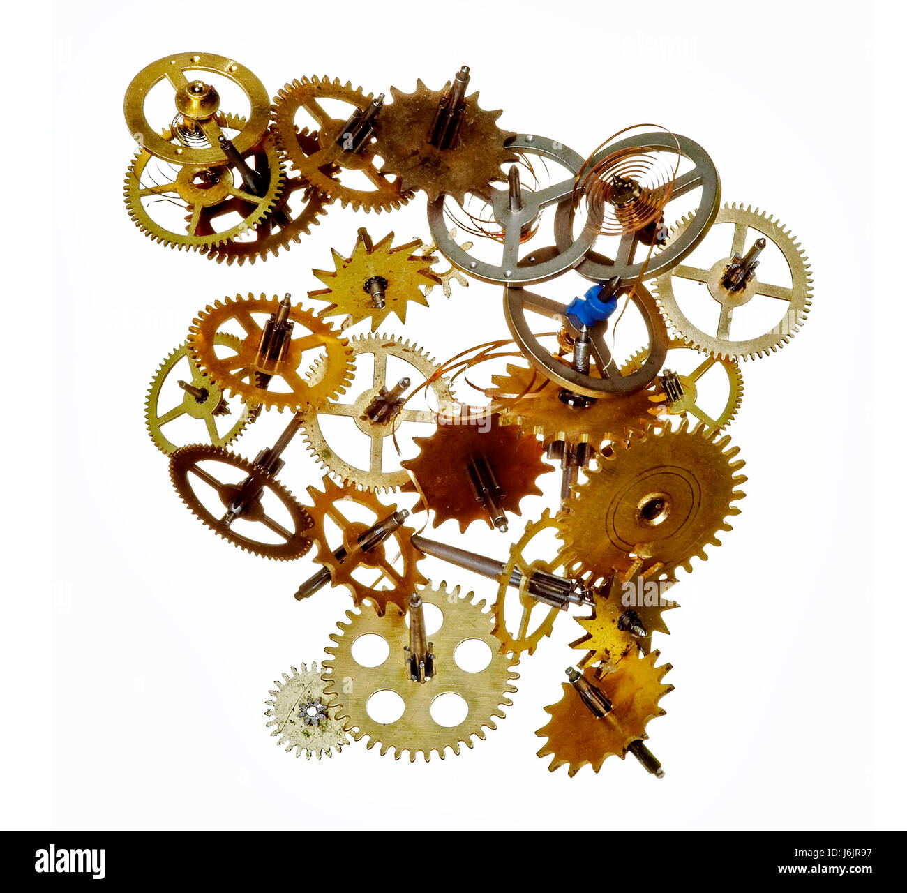 Parts broken watch mechanism Cut Out Stock Images & Pictures - Alamy