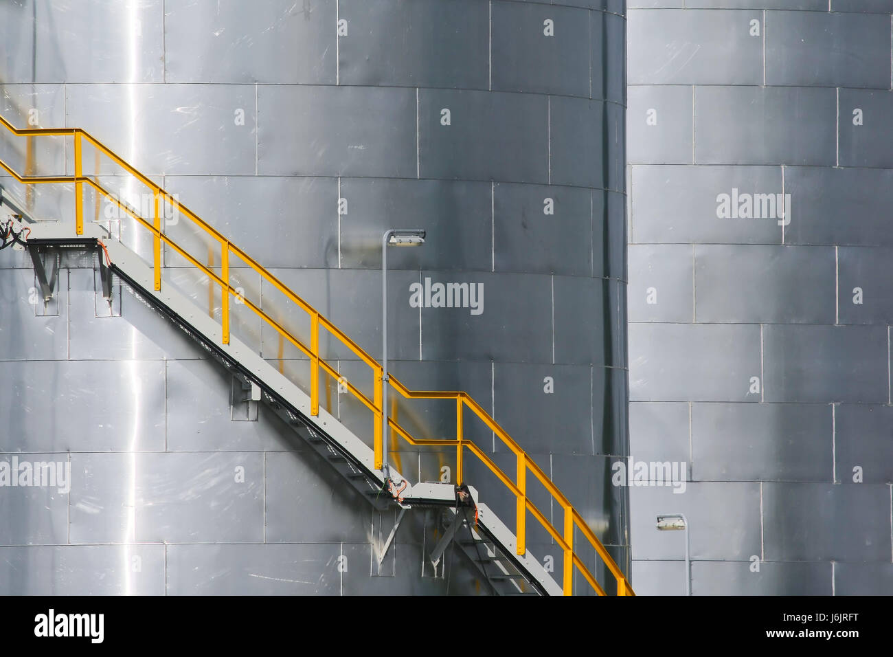 stairs fuel tank petrol reservoir refinery station big large enormous ...