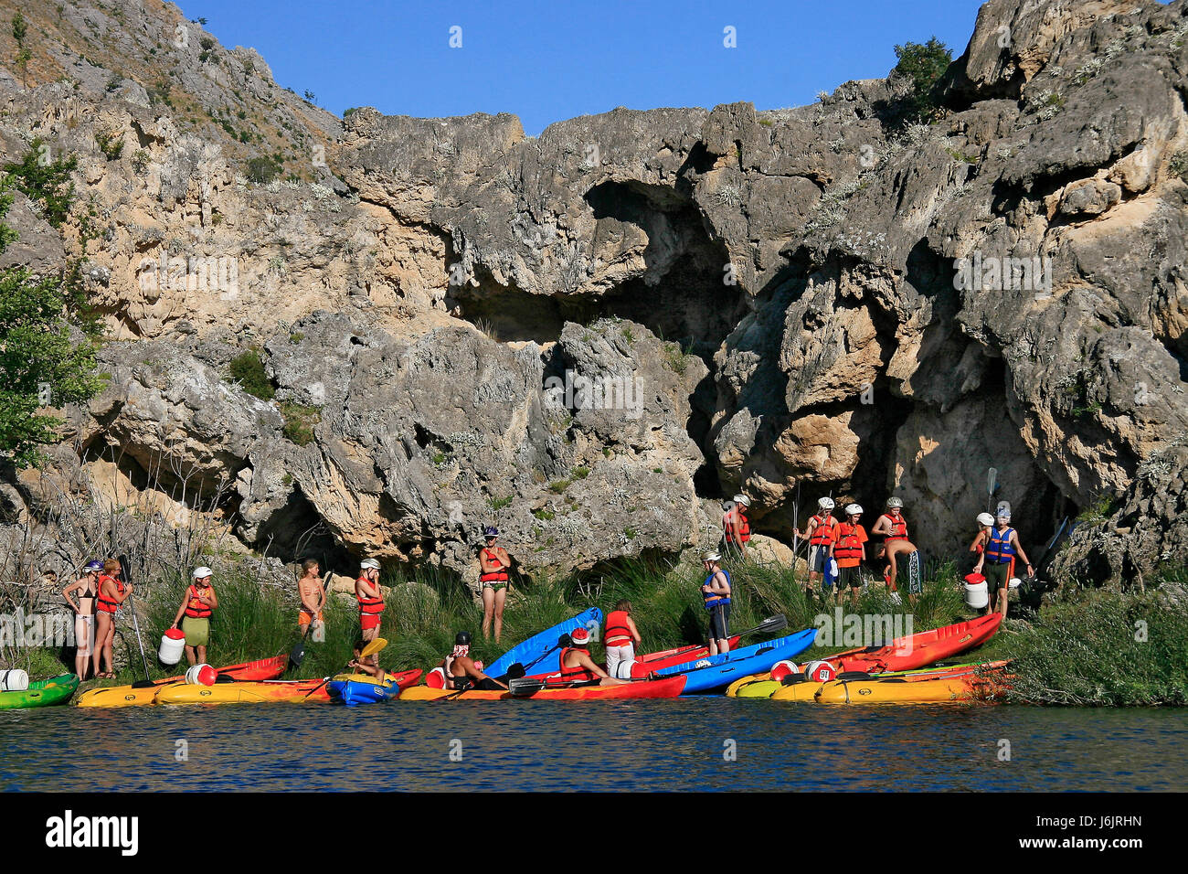 Whitewater kayaking on the Zrmanja RIver, Croatia Stock Photo - Alamy