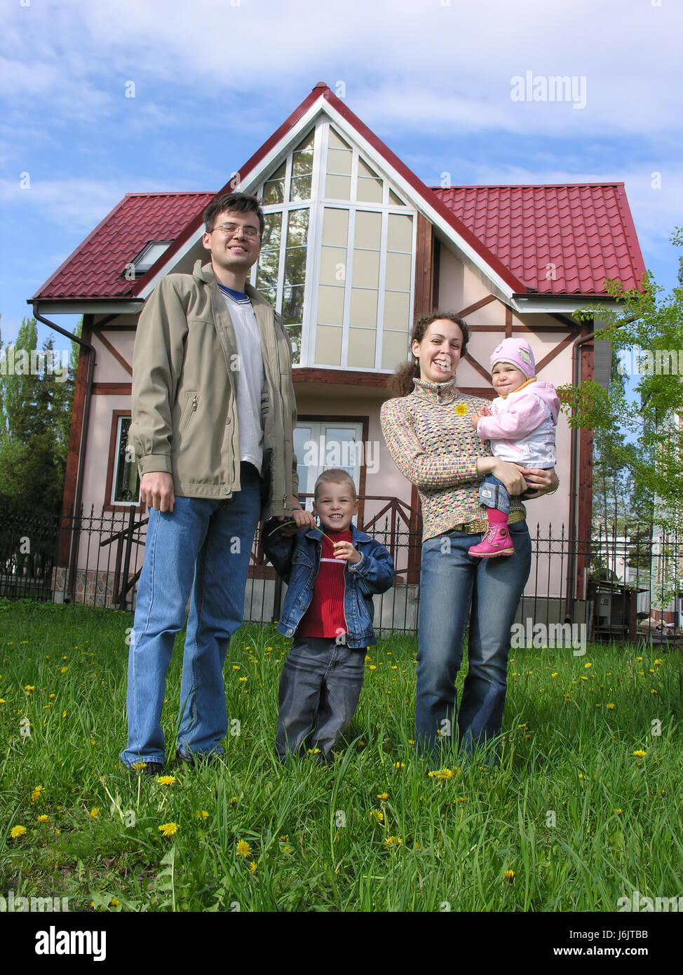 woman house building laugh laughs laughing twit giggle smile smiling ...