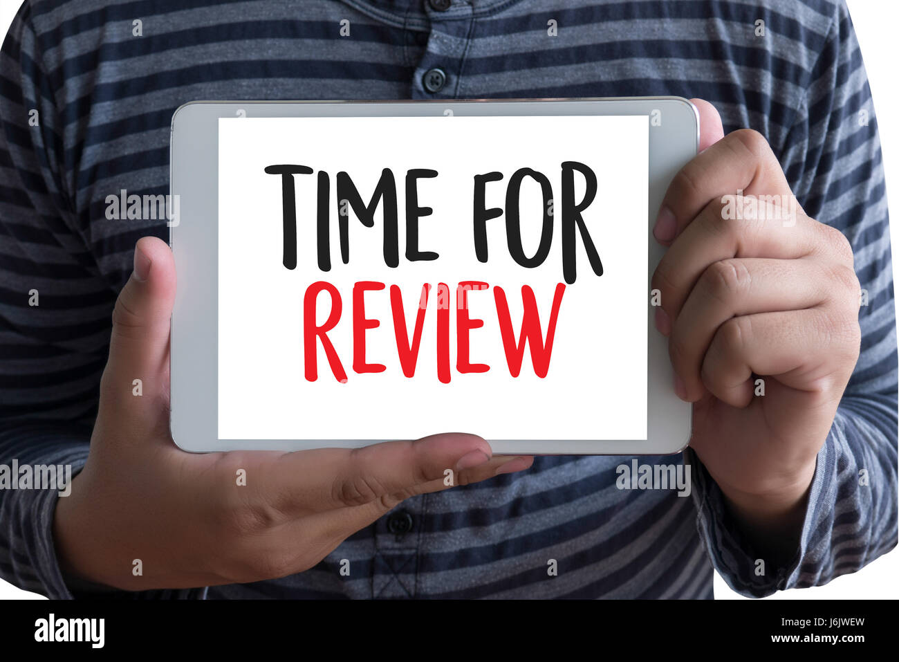 review time Business Concept , time for review , Business team hands at ...