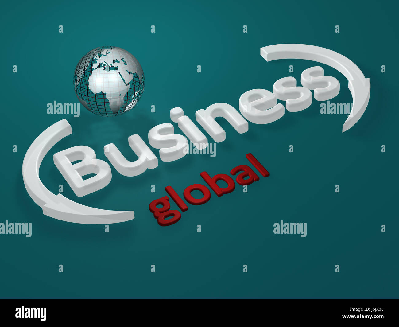 business - global - lettering Stock Photo - Alamy